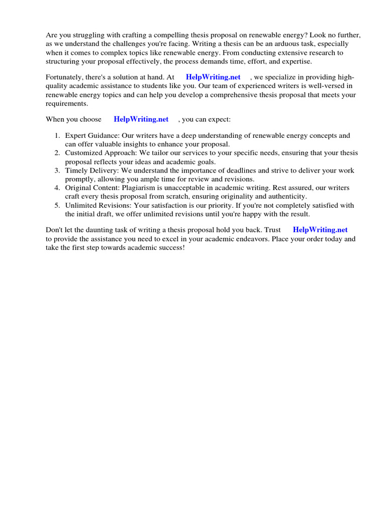 Renewable Energy Thesis Proposal | PDF | Renewable Energy | Solar Power Renewable Energy Thesis Proposal | PDF | Renewable Energy | Solar Power