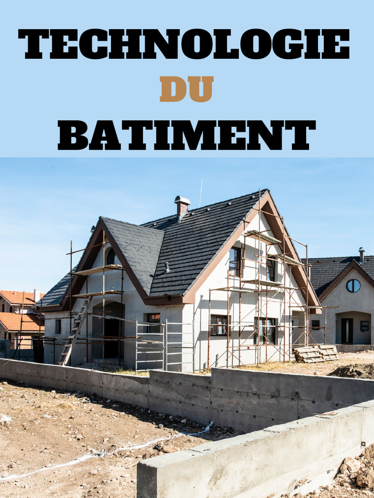 La Technologies Du B Timent 1706086814 | PDF | Fondation (construction) | Technologie du bâtiment