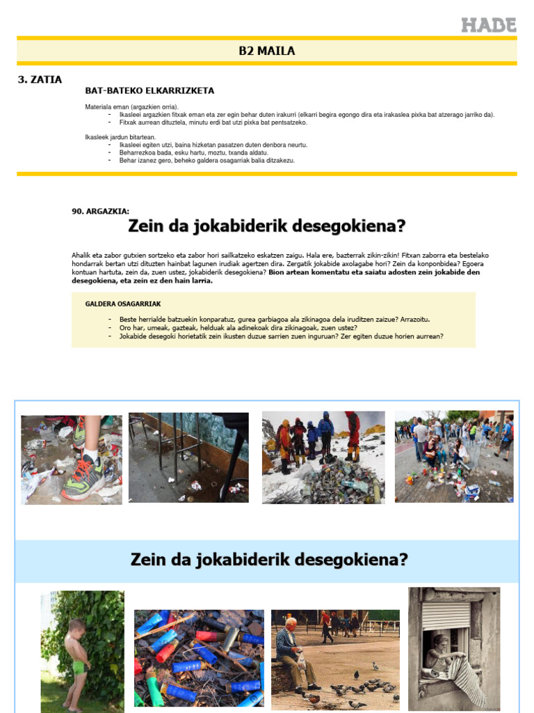 2016 B2 Mintzamena Elkarrizketa-Zein Da Jokabide Desegokiena-BAI | PDF