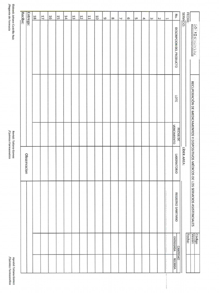 Formato Recuperacion Mtos y Dispositivos | PDF