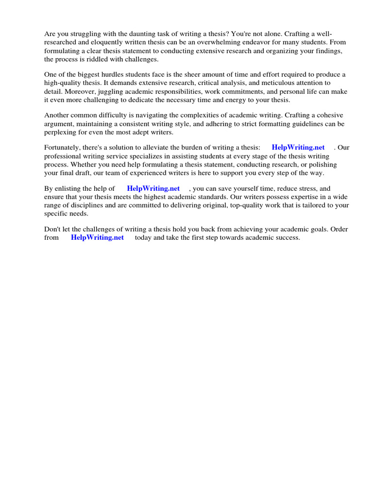 How To Write A Good Thesis Youtube | PDF | Essays | Thesis