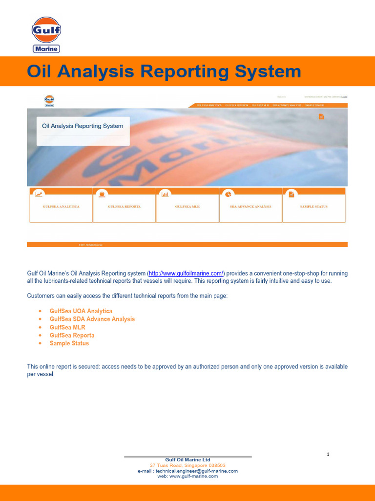 TB007-Oil Analysis Reporting System-V1 | PDF | World Wide Web ...