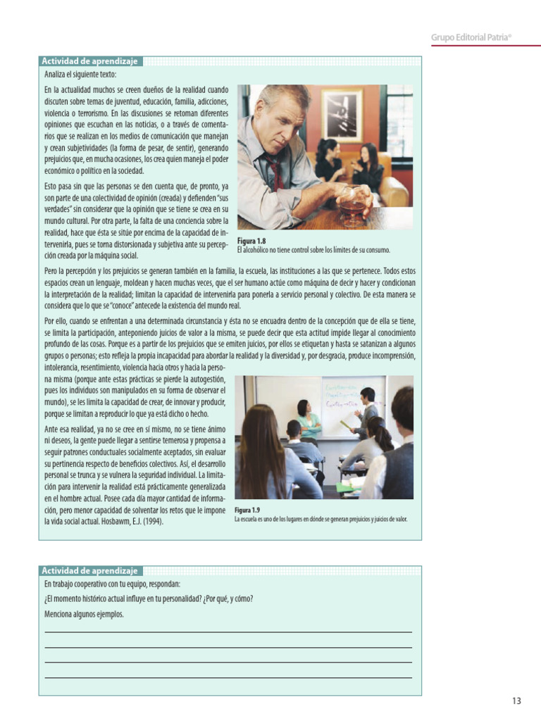 Tarea 2 | PDF | Prejuicios | Realidad