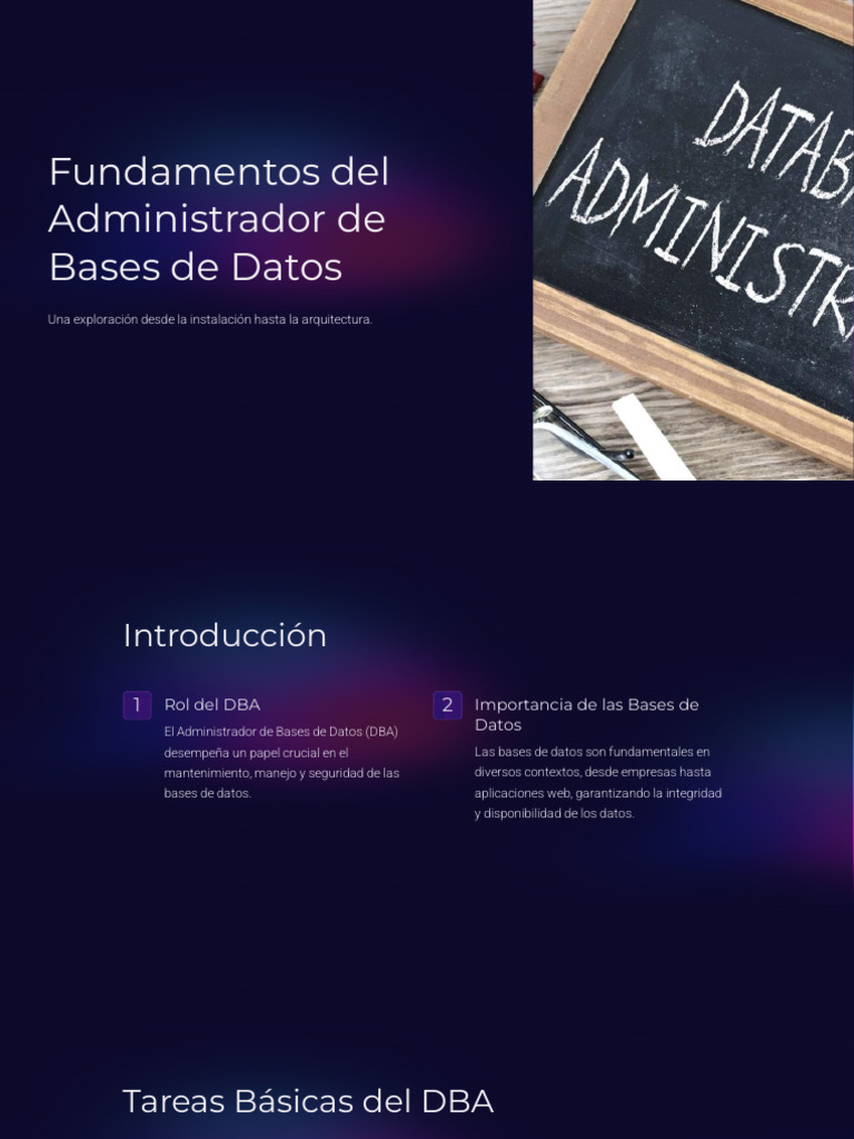 Fundamentos Del Administrados de Base de Datos | PDF | Bases de datos ...