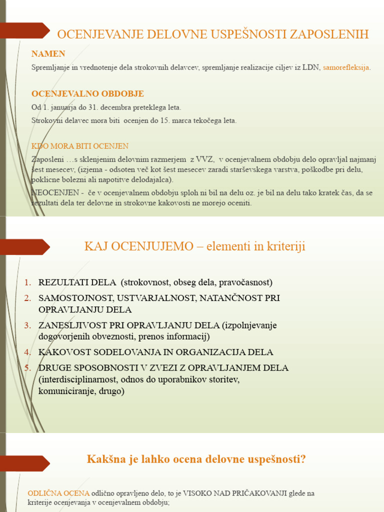 Letna Ocena 2023 | PDF