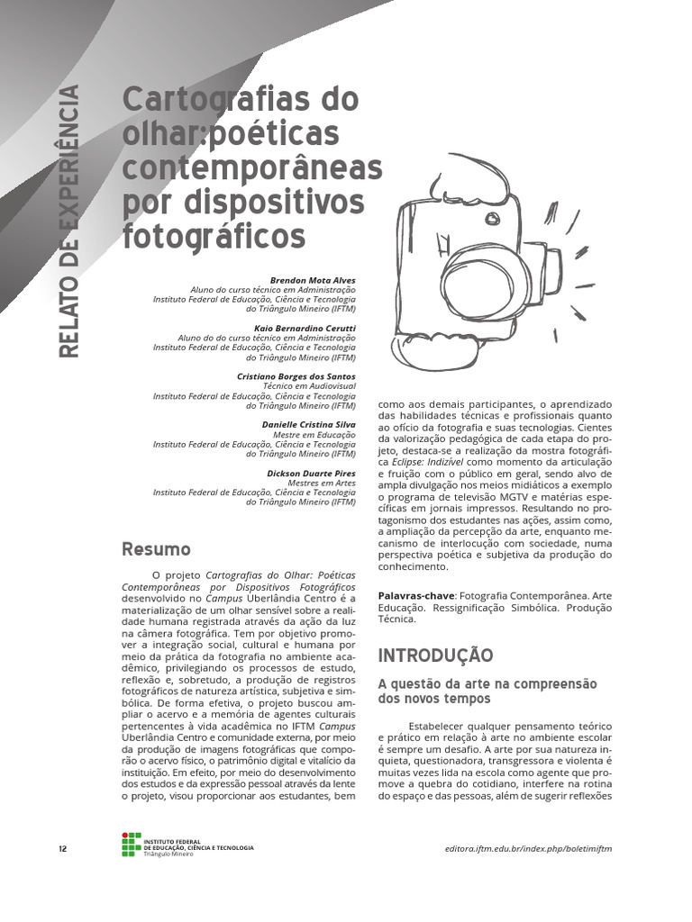 Inova, CARTOGRAFIAS DO OLHAR | PDF