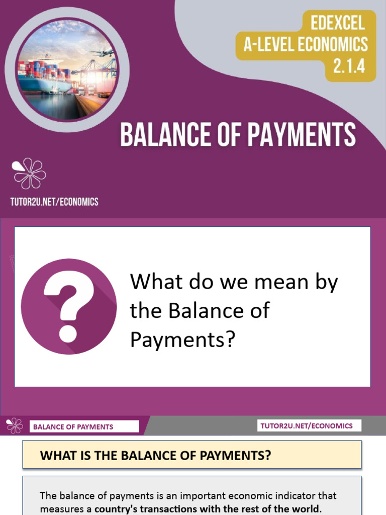 2_1_4_Balance_Of_Payments | PDF | Balance Of Payments | Balance Of Trade
