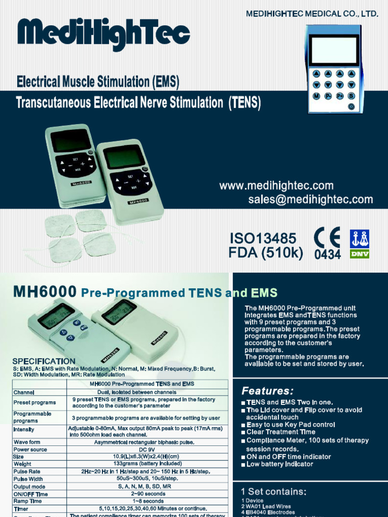 Tens Mh6000 | PDF