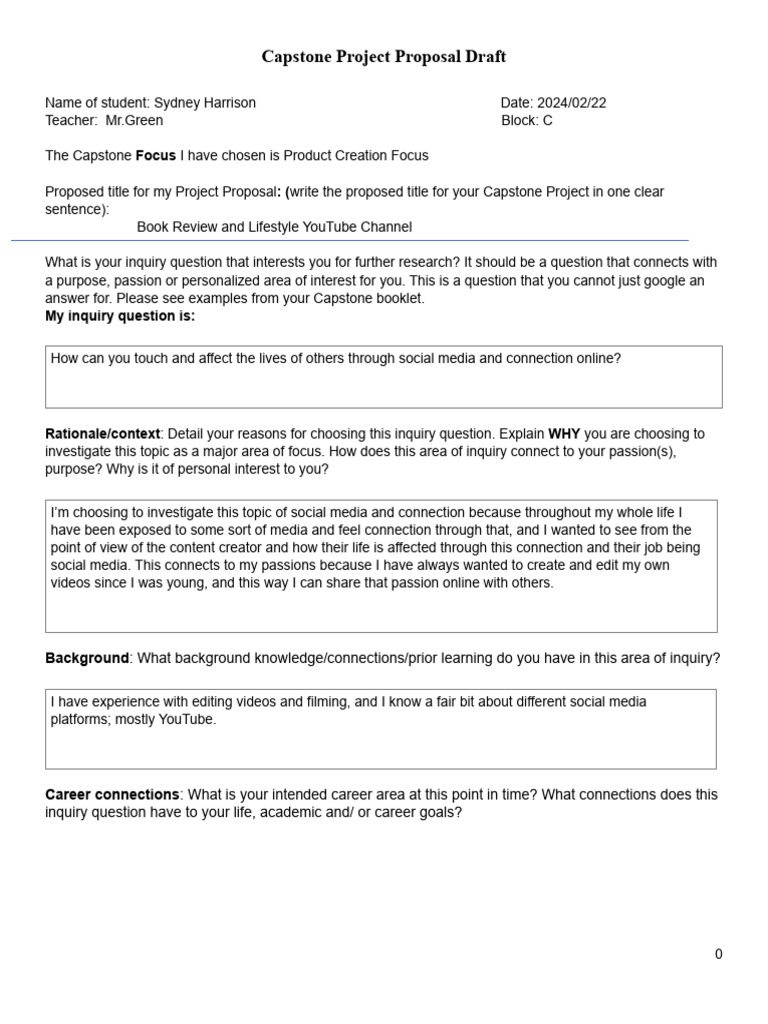 Capstone Project Proposal 2 | PDF | Social Media | Popular Culture ...