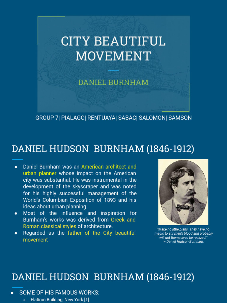 Works of Daniel Burnham | PDF | Manila | Urban Planning