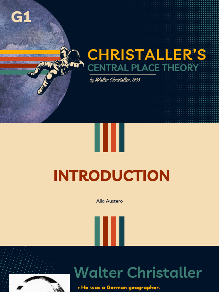 Christaller's Theory Group 1 Report | PDF