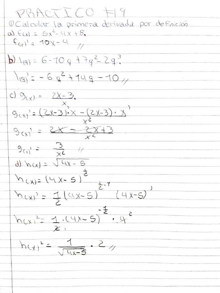 Practico Derivadas - Compressed | PDF