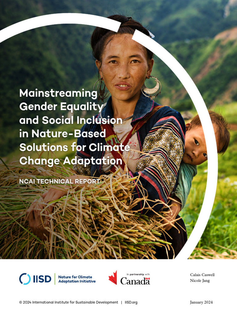 Gender Equality Social Inclusion Nature Based Solutions | PDF | Gender ...