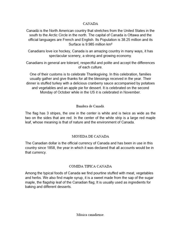 CANADA Español.-1 | PDF