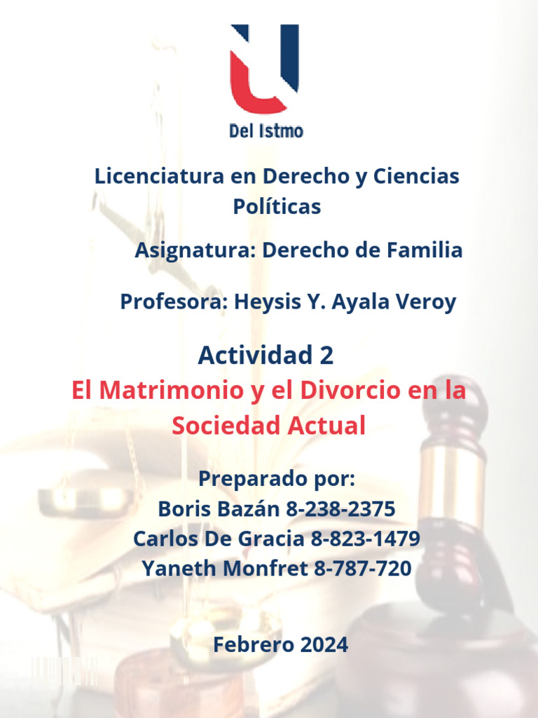 Revista Digital - El Matrimonio y El Divorcio | PDF | Divorcio | Matrimonio