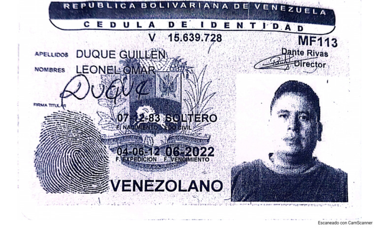 Cedula de Leonel | PDF