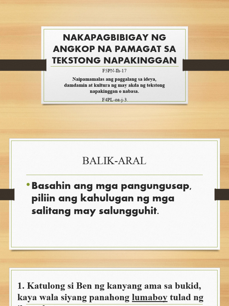 Cot 1ST Quarter - Ace | PDF