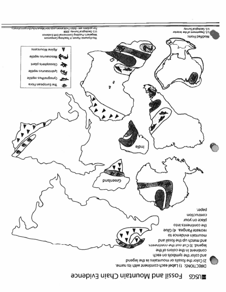 Continental Drift Activity Cut Outs | PDF