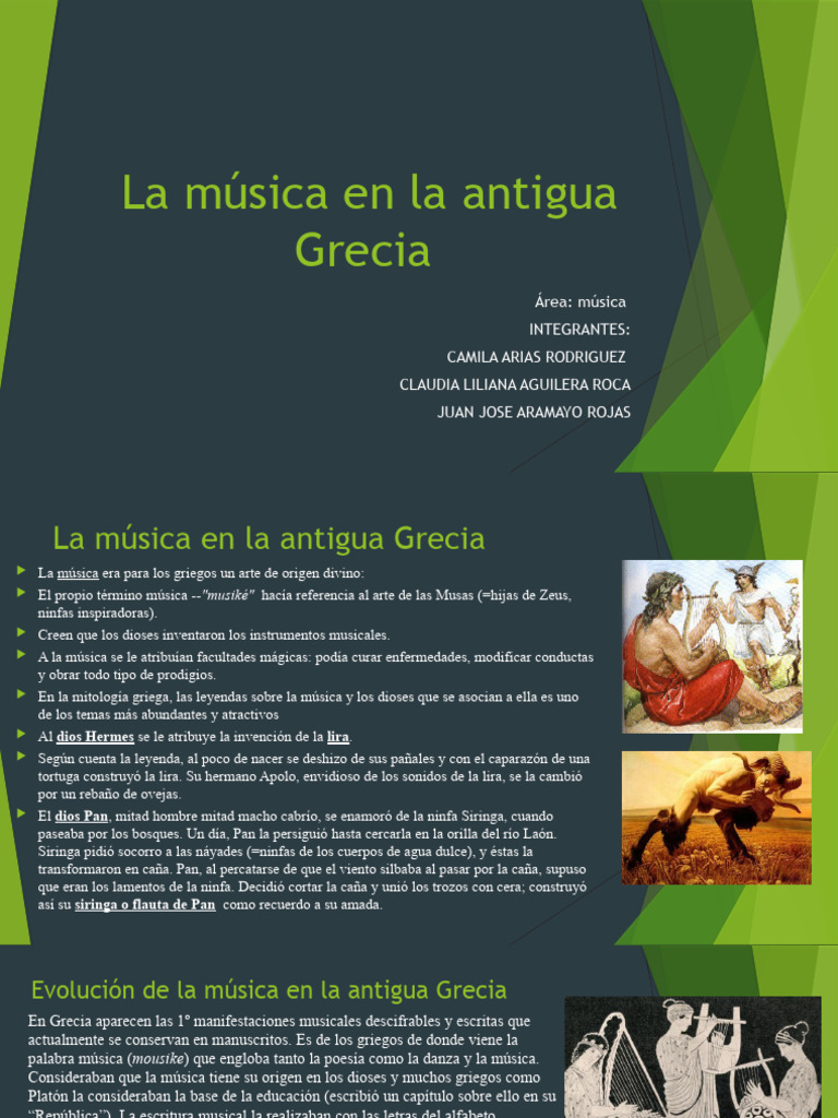 La Música en La Antigua Grecia | PDF | Instrumentos musicales ...