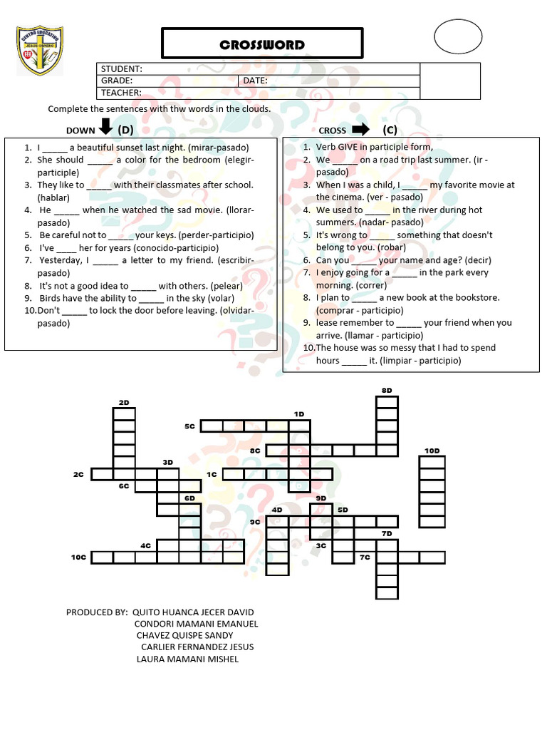 Crossword and Soup of Words | PDF | Languages | Foreign Language Studies