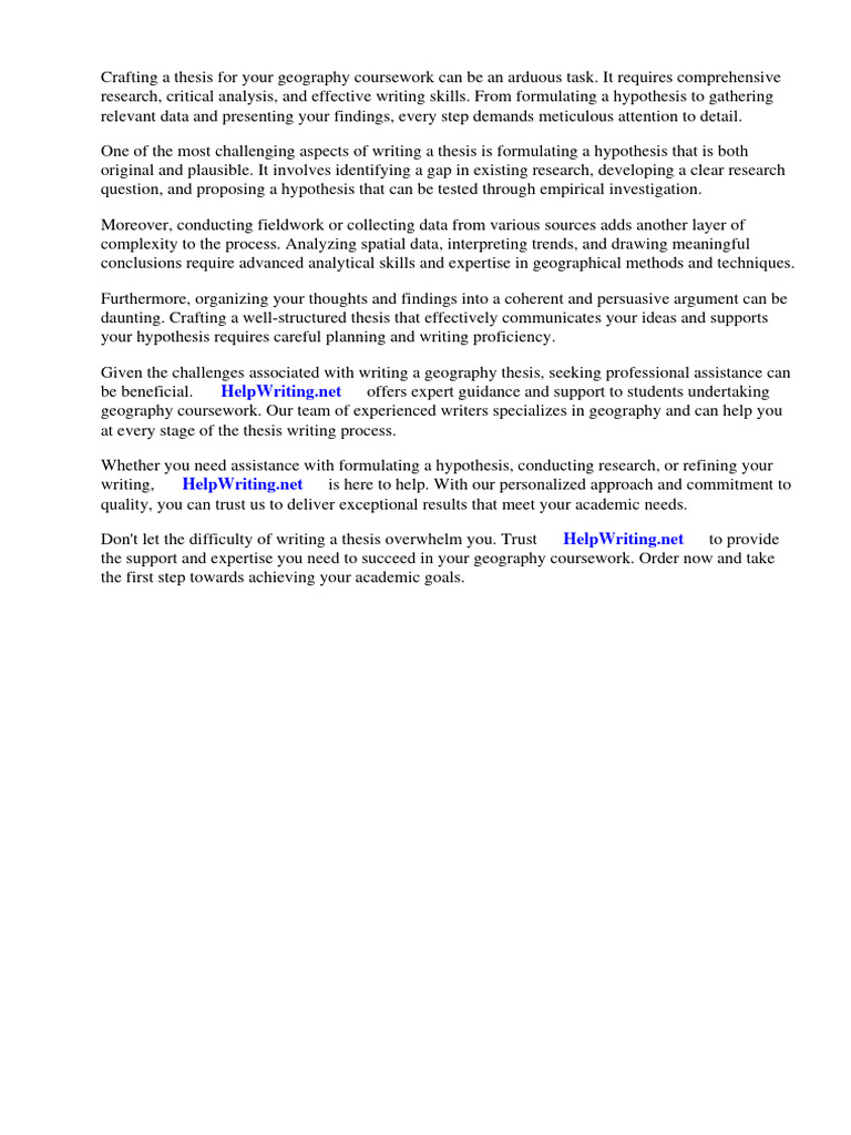 Geography Coursework Hypothesis | PDF | Hypothesis | River