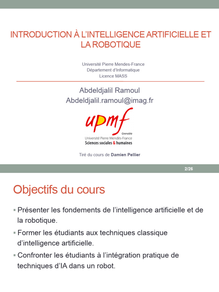 Cours Intelligence Artificielle | PDF
