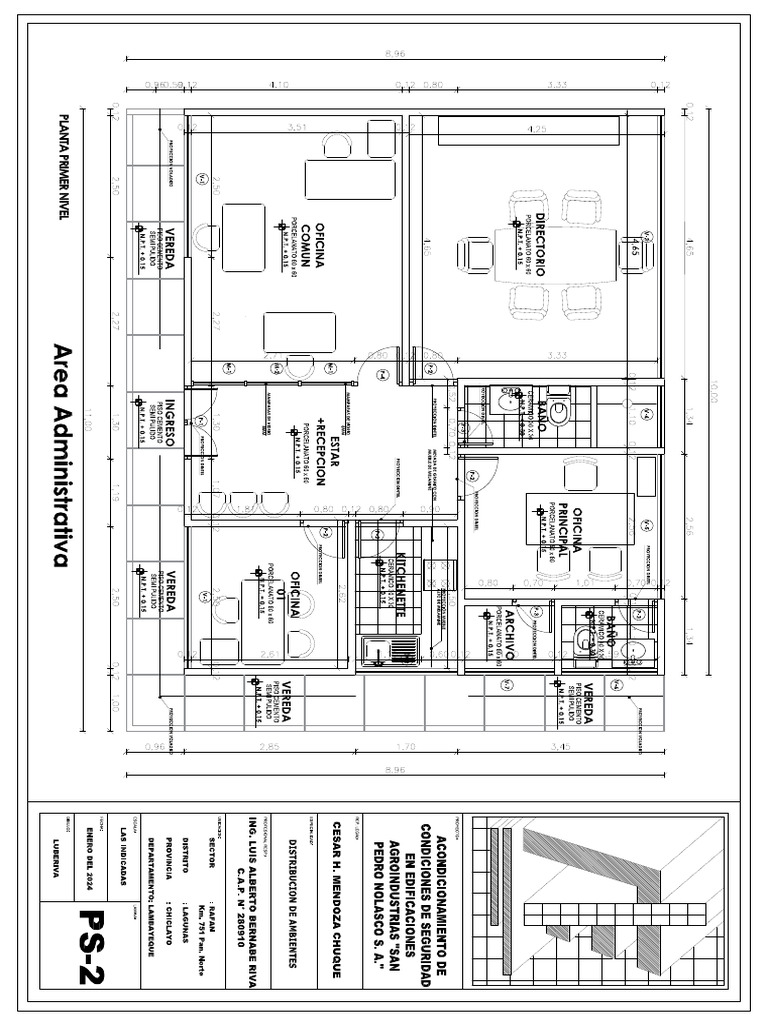 6 Distribucion Oficinas - Formato A2 | PDF