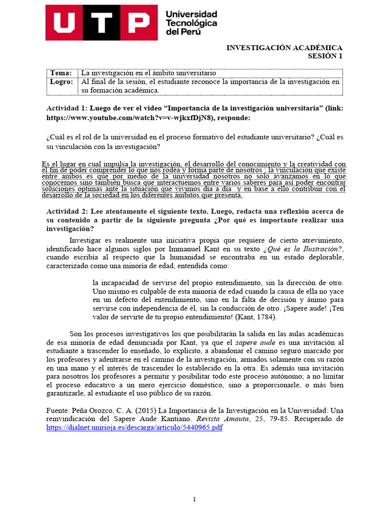 S01.01 - Material de Trabajo | PDF | Immanuel Kant