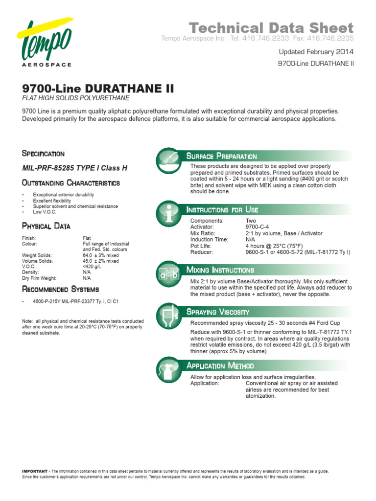 9700 Line Durathane II | PDF