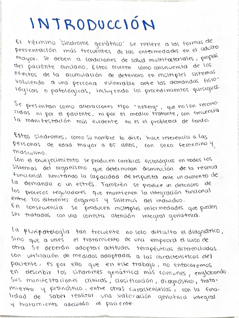 Deterioro Funcional. | PDF