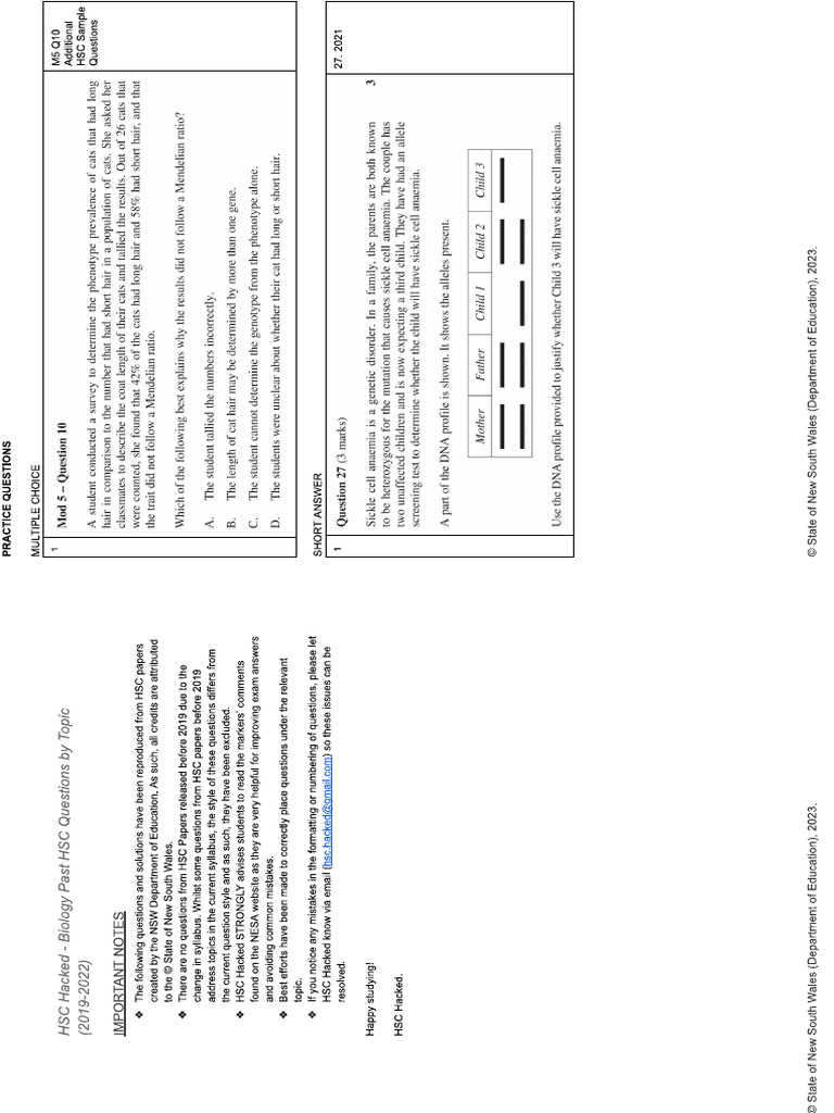Module 5 - Heredity (Inheritance Patterns in A Population) | PDF