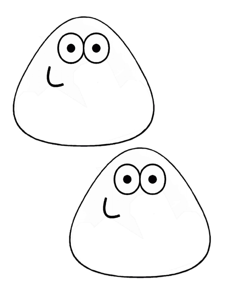 Pou para colorear | PDF