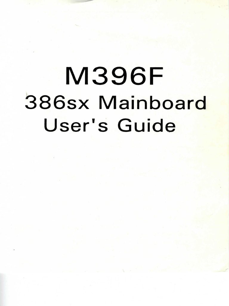 386sx Mainboard - 001 | PDF