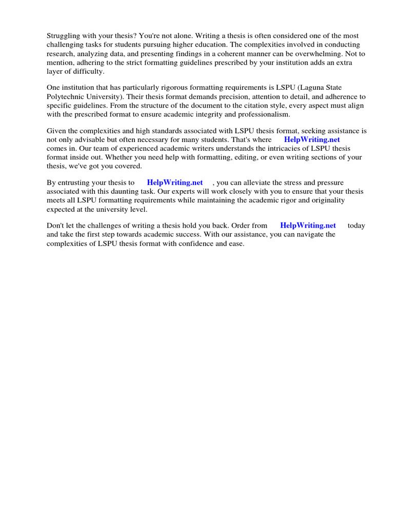 Lspu Thesis Format | PDF | Career & Growth | Business