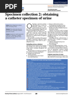 Sterile Urine Specimen Collection Guide | PDF | Urine | Infection