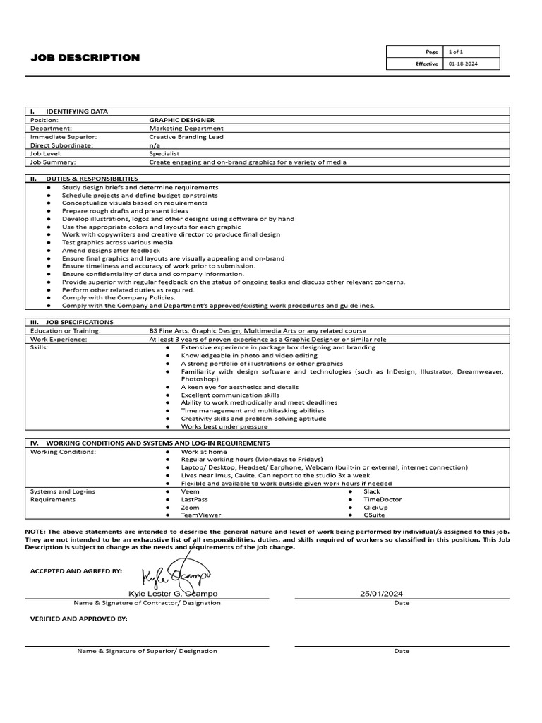 JD Graphic Designer - JJ Commerce Studio (2) (Signed) | PDF | Graphic ...