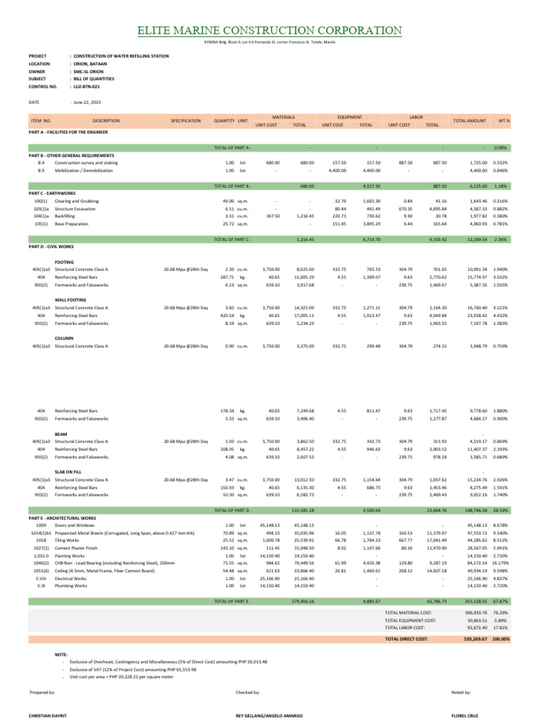 Orion - Water Refilling Station | PDF | Concrete | Architectural Design