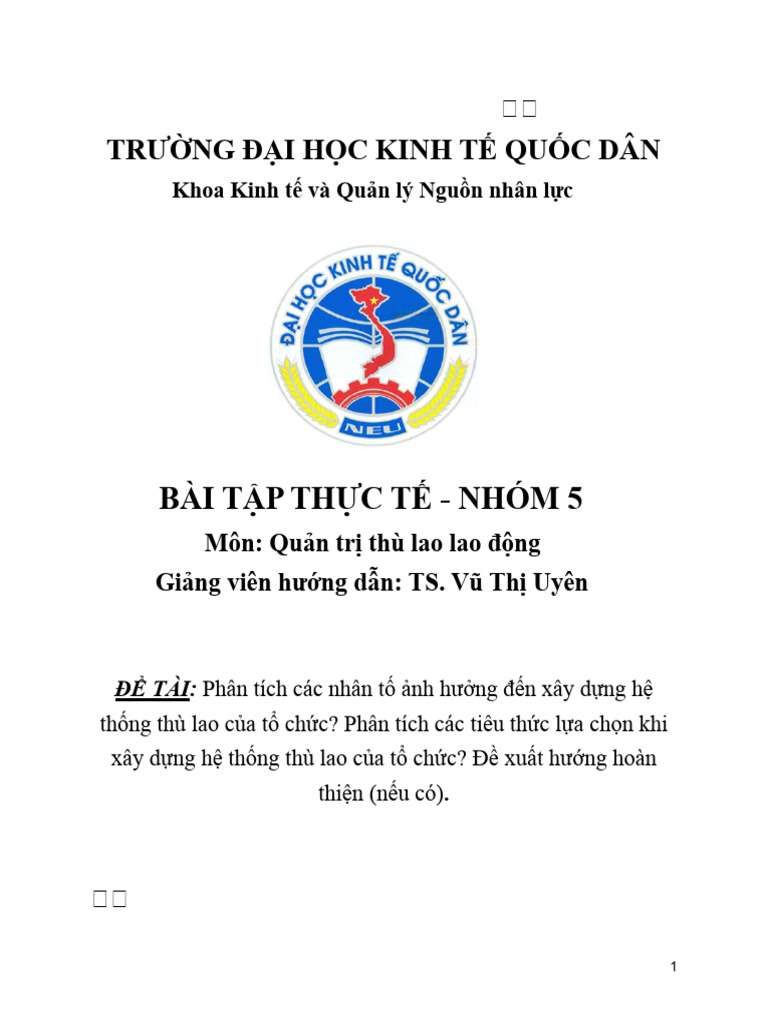 BTL 1 - Nhóm 5 | PDF