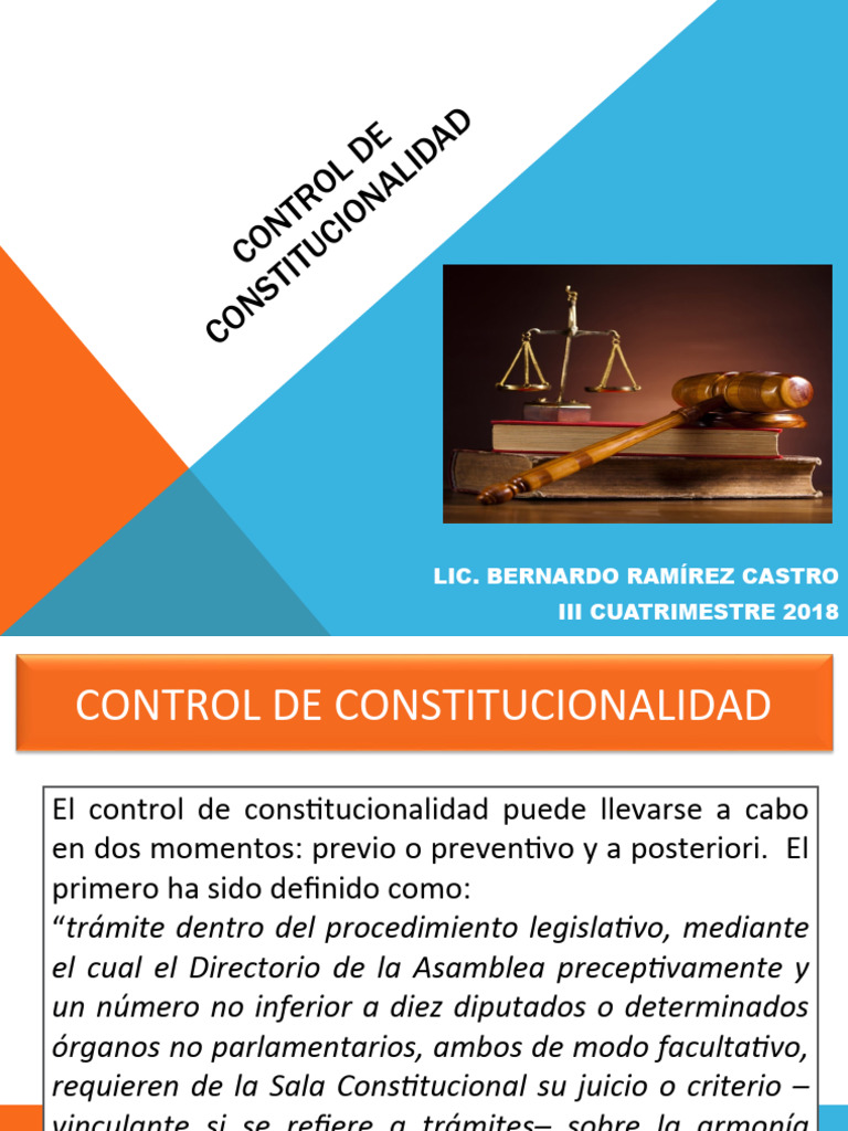 Control de Constitucionalidad | PDF | Derecho