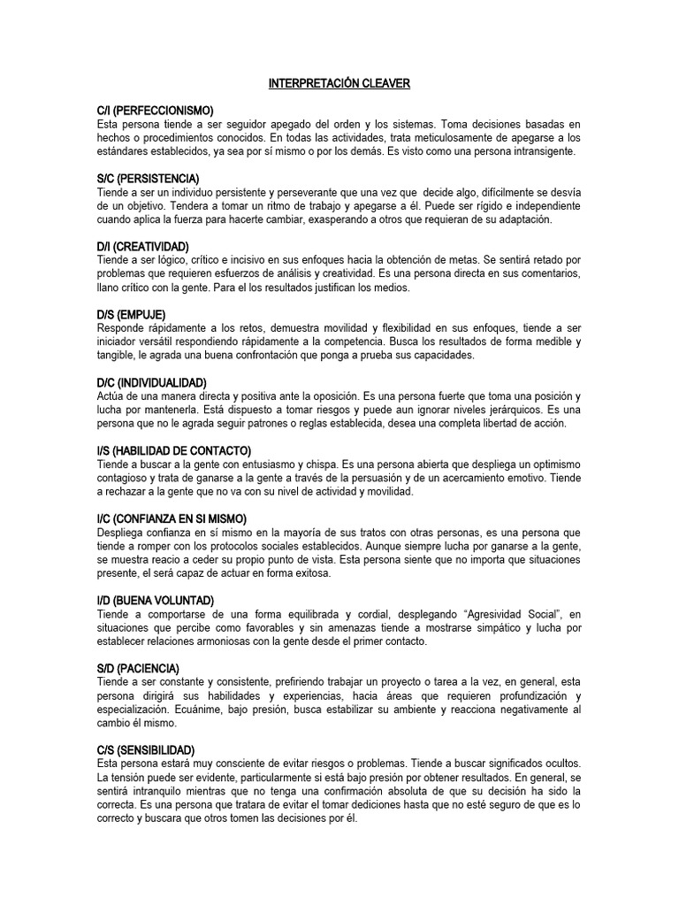 Interpretación Cleaver | PDF | Creatividad