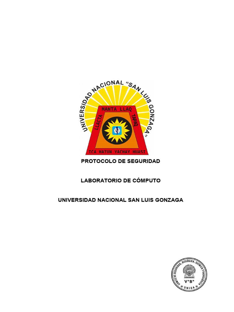 Protocolo de Seguridad | PDF | Laboratorios | Primeros auxilios Protocolo de Seguridad | PDF | Laboratorios | Primeros auxilios
