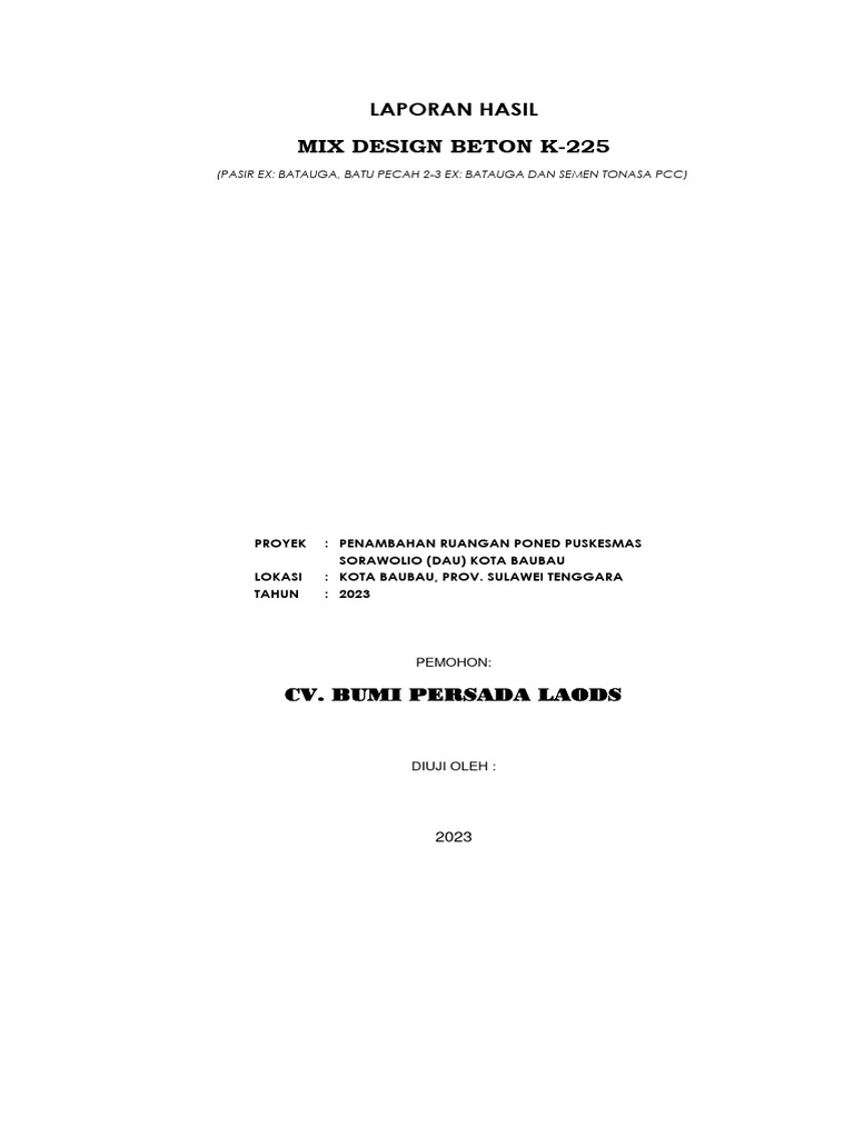 JMD Beton K-225 | PDF