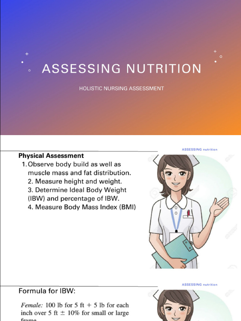Assessing Nutrition | PDF