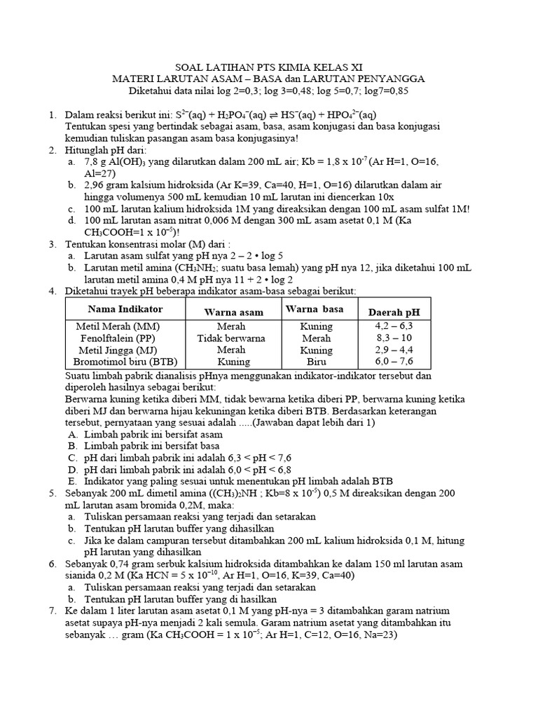 Latihan Soal PTS | PDF