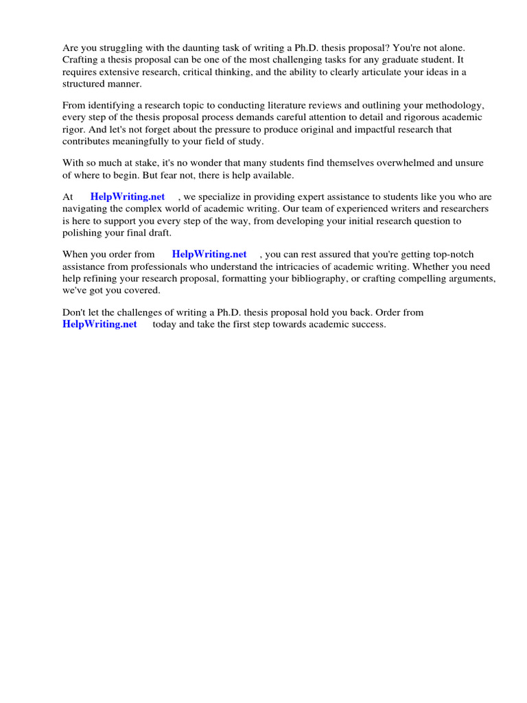 PHD Thesis Proposal Sample | PDF | Thesis | Methodology