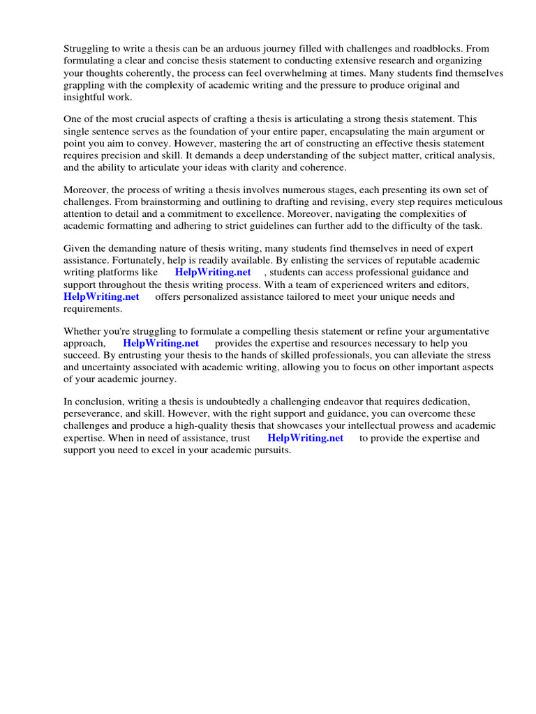 Mastering Thesis Statement Writing | PDF | Essays | Thesis