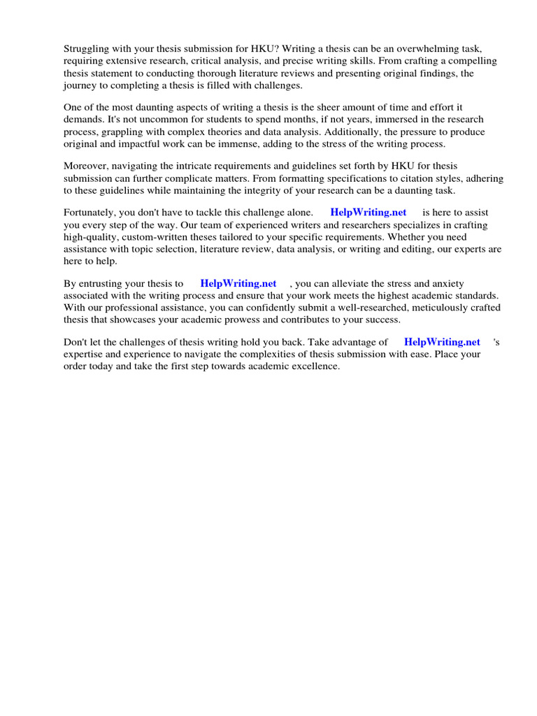 Hku Thesis Submission | PDF | Thesis | Decibel