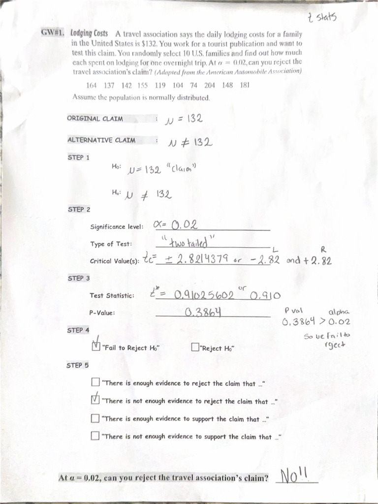 Kaylee Gorial - Stats Week 6 | PDF