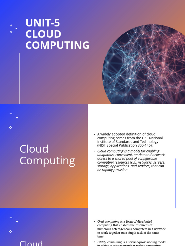 Ism Unit-5 | PDF | Cloud Computing | Computer Network