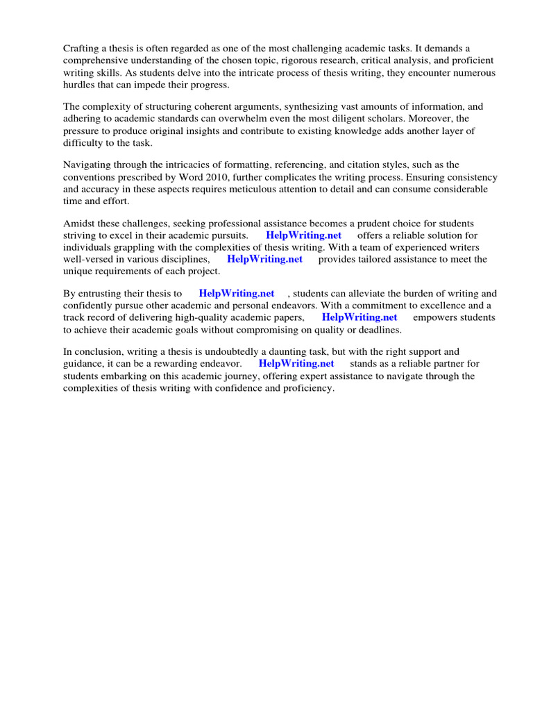 Thesis Word 2010 Pdf Thesis Page Layout